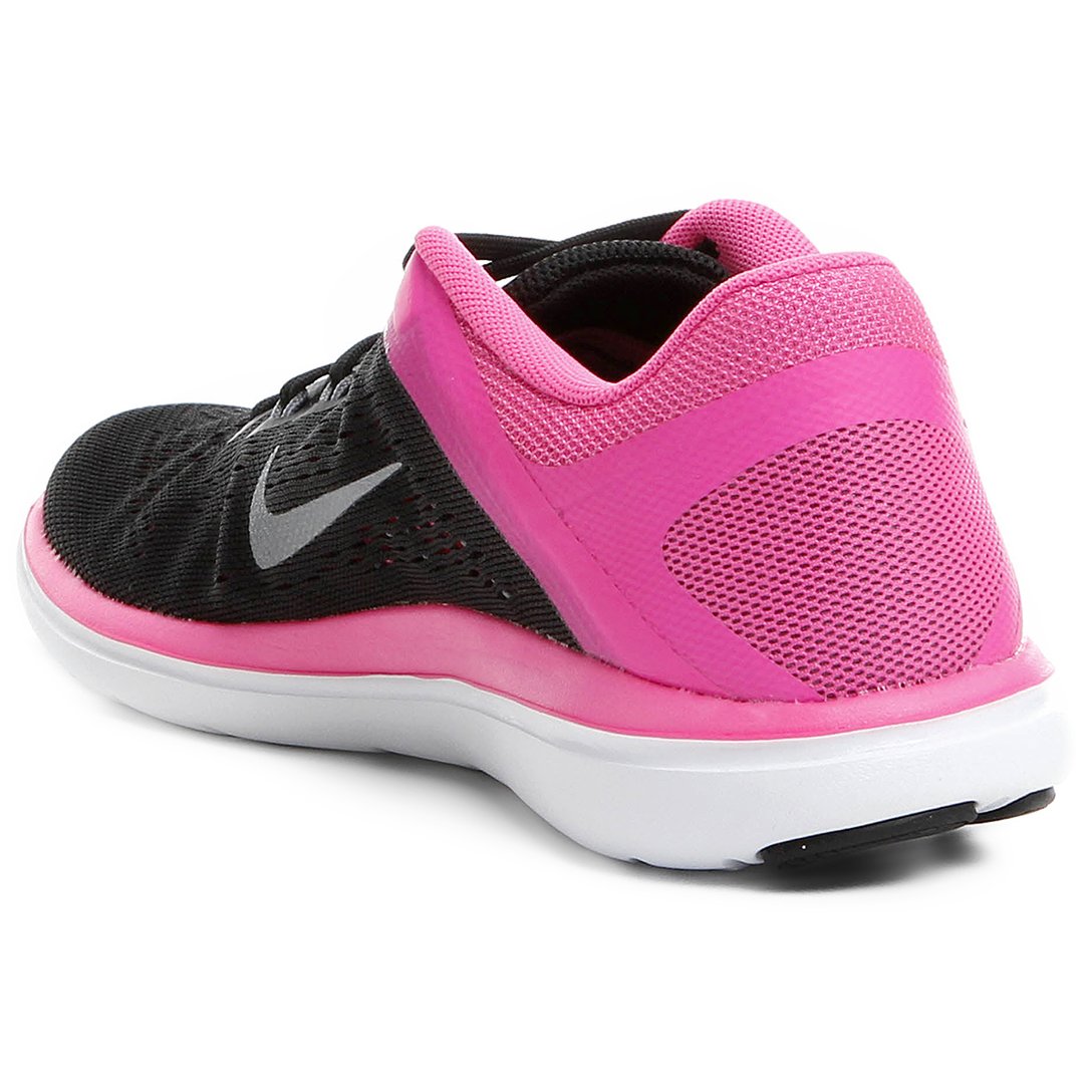 Tênis Nike Flex 2016 Rn Feminino Preto Rosa Loja Do Inter